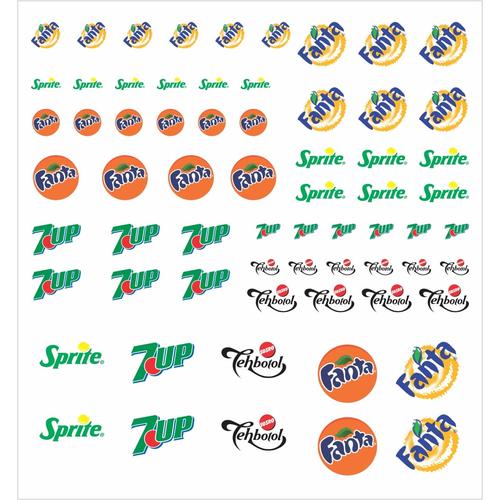 Jual Decal Waterslide Transparan Logo Fanta Cocacola Sprite - Kota ...