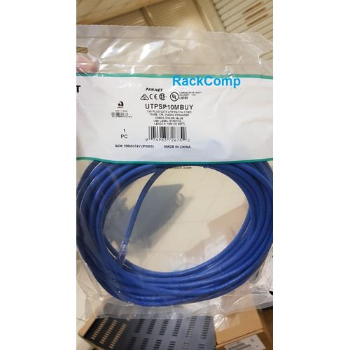 Jual Panduit Patch Cord Cat6 10m Blue 32 feet / UTP Patch Cord Cat6 10m ...