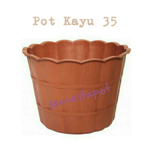 Jual Pot Motif Kayu 35 cm CJP - Kota Tangerang - semestapot | Tokopedia