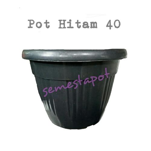 Jual Pot Bunga Tanaman Hitam Grace 40 cm - Kota Tangerang - semestapot ...