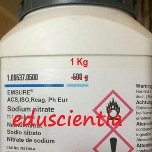 Jual Sodium nitrate (NaNO3) for analysis, 1 Kg, MERCK, 106537 - Jakarta ...
