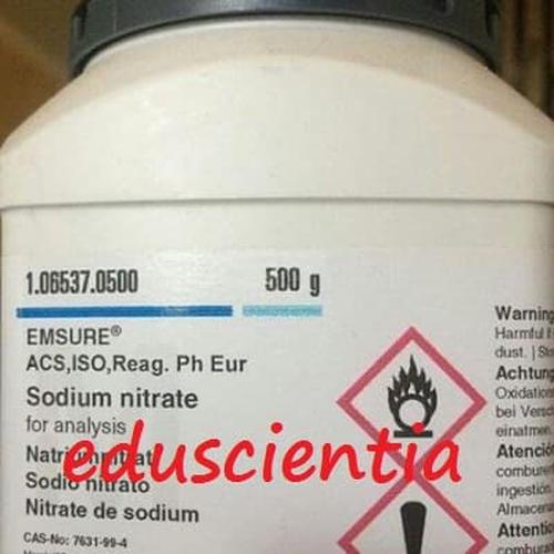 Jual Sodium nitrate (NaNO3) for analysis, 500 Gr, MERCK, 106537 ...