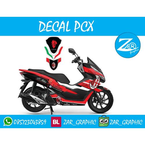 Jual Decal Sticker honda pcx ac milan - Kab. Wonosobo - nsb,inc | Tokopedia