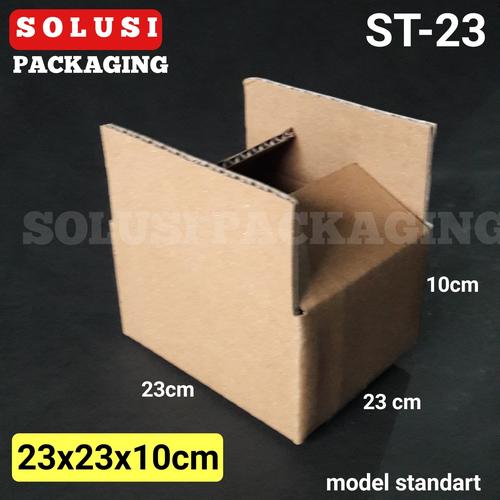 Jual KARDUS 23X23x10CM/KARDUS PARCEL POLOS/DOS BOX/KOTAK HANTARAN KUE ...
