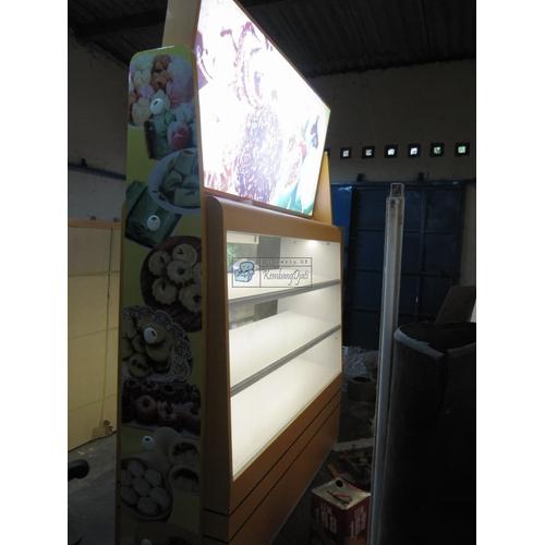 Jual Etalase Display Roti dengan Neon Box back light menyala - Kota ...