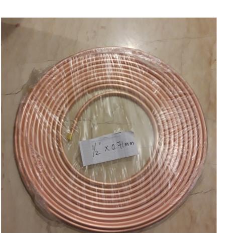 Jual Pipa Tembaga Copper Tuge Air Refrigerant AC 1/2" x .71mm PER METER ...