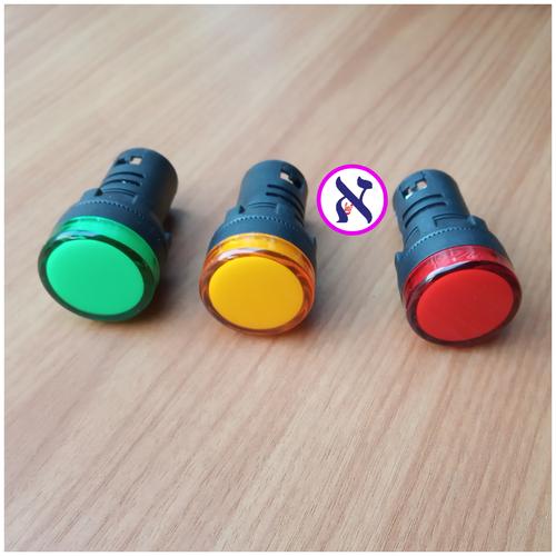 Jual Pilot Lamp merah kuning hijau indikator panel Powell - Merah ...