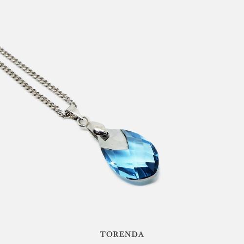Promo Torenda Kalung Wanita Liontin Crystal Pear Pendant Swarovski ...