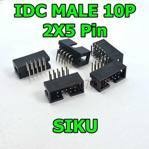 Jual RIGHT ANGLE SOCKET IDC 2x5 10PIN BOX HEADER MALE ISP - Kota Medan ...
