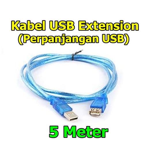 Jual Kabel Usb Male Female 5 meter Perpanjangan USB Extender Extention ...
