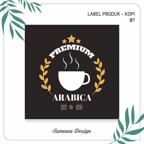Jual Stiker Label Produk - Kopi 07 - Kab. Sleman - Sumewa Design ...