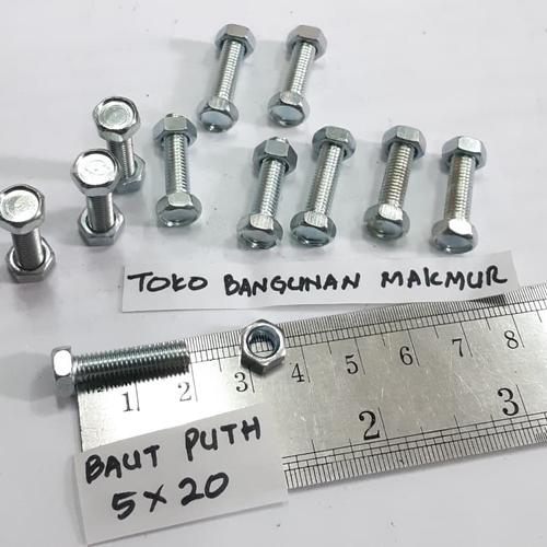Jual Baut M5x20 Baut Putih Kunci Baut 8 - Jakarta Selatan ...