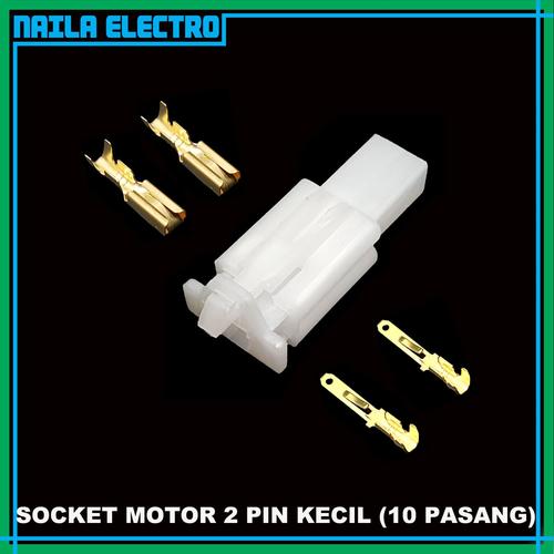 Jual Socket Motor 2 Pin Kecil Soket Motor Konektor Skun Motor - Kab ...