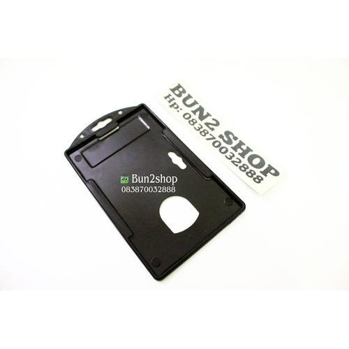 Jual Tempat Casing ID Card/Frame ID Card Holder/Name Tag ID Card-HITAM ...