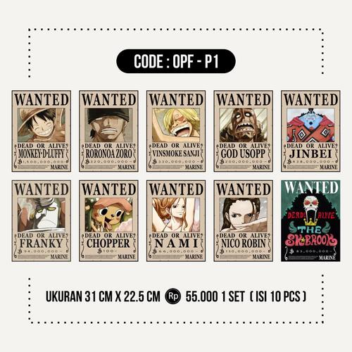 Jual POSTER ONE PIECE - BOUNTY SHP AFTER TIME SKIP - Kota Tangerang ...
