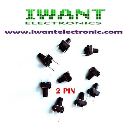 Jual Push Button 2Pin Hitam Kecil - Kota Bandung - I.WANT ELECTRONICS ...