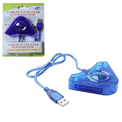 Jual Converter USB 2 Slot Stik Stick PS2 ke PS3 PC Double - Jakarta ...