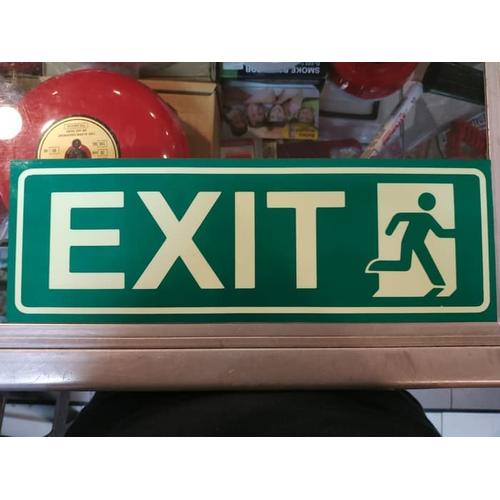 Jual Akrilik Acrylic Sign EXIT 30X10 GLOW IN THE DARK exit akrilik ...