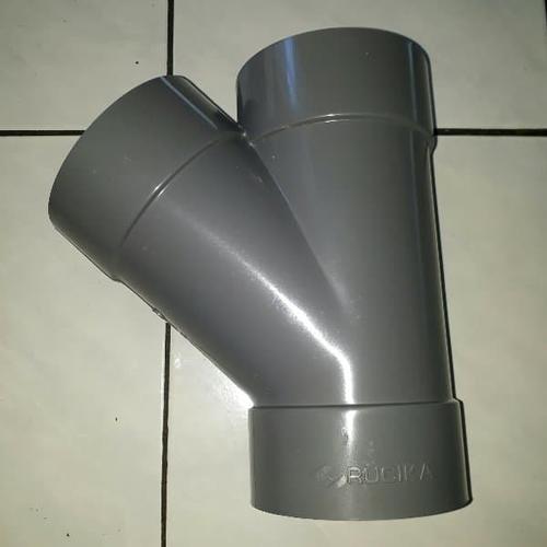 Jual Fitting / Sambungan Pipa PVC Rucika Tee Y 45 D 4" x 3" - Y Branch - DY - Jakarta Timur - TB ...