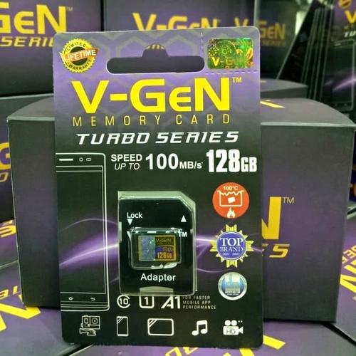 Jual V-Gen Micro SD Vgen 128GB Class 10 TURBO SERIES Micro SD HC ...