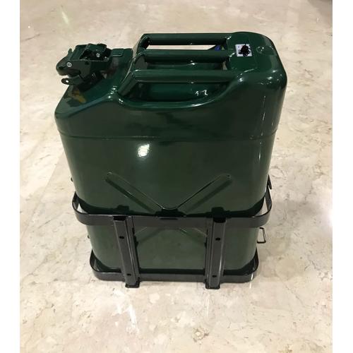 Jual jerrycan jerigen besi 20 liter komplit dengan bracket dudukan ...