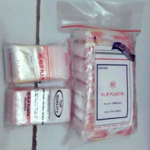 Jual PLASTIK KLIP UKURAN 5x8 CM (ISI 100 LEMBAR/PACK) - Jakarta Barat ...