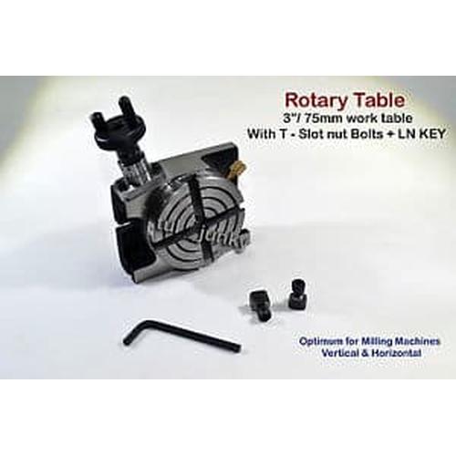 Jual MINI ROTARY TABLE HORIZONTAL VERTICAL - MILLING MACHINE 3"- 4 T ...