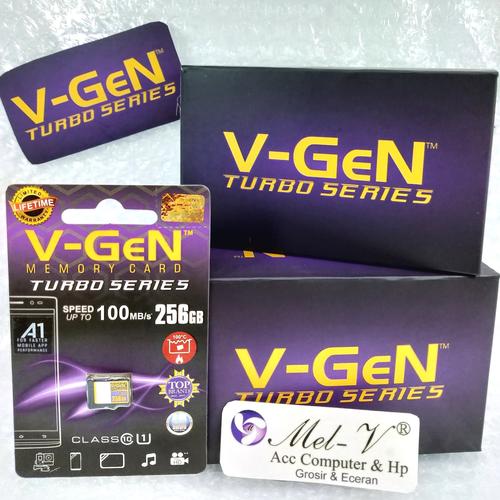 Jual V-gen Micro SD Vgen 256GB Class 10 TURBO SERIES Memory Card ...