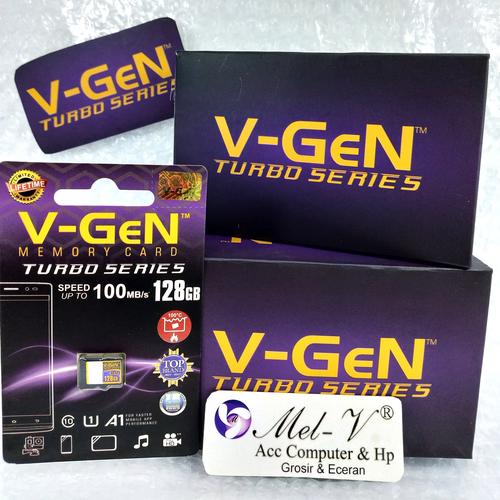 Jual V-gen Micro SD Vgen 128GB Class 10 TURBO SERIES Memory Card ...