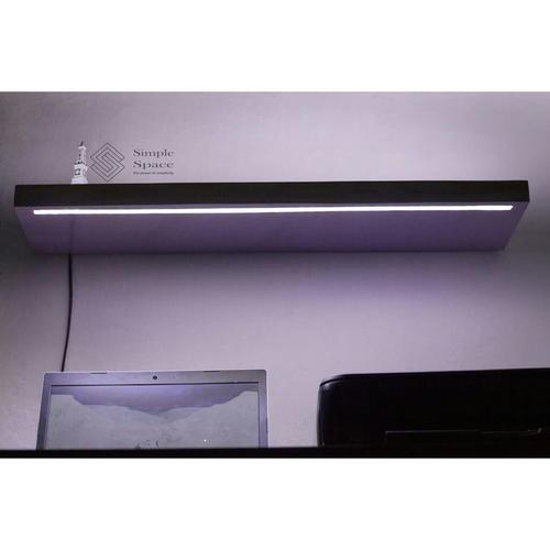 Jual Rak Dinding Kayu Gantung with LED Touch Key Switch Lampu Belajar ...