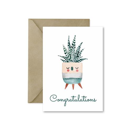 Jual Greeting Card / Kartu Ucapan - Congratulations - Cactus - Jakarta ...