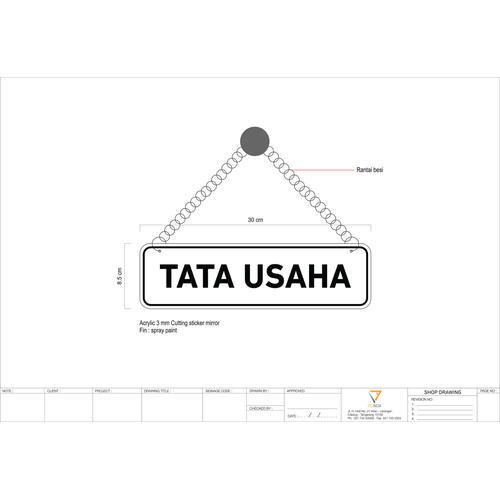 Jual Signage Door Sign Gantung - Jakarta Barat - Gosign Signage | Tokopedia
