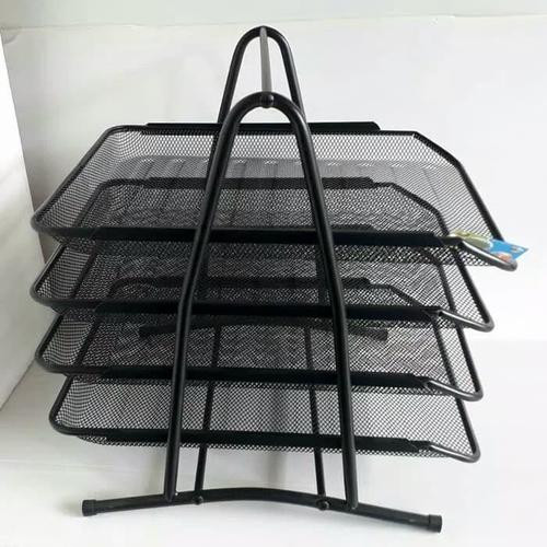 Jual Rak File Dokumen Buku 4 Susun Besi Tray Surat Arsip Organizer ...