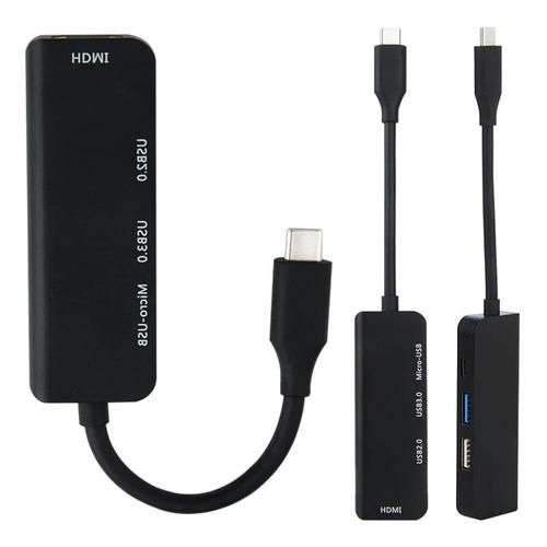 Jual HUB Tpye C HDMI Thunderbolt 4 Port Splitter Adapter Compatible for ...