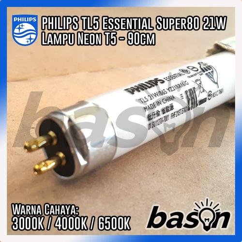 Promo PHILIPS TL5 Essential Super80 21W - 900mm - Lampu Neon G5 - 6500K ...