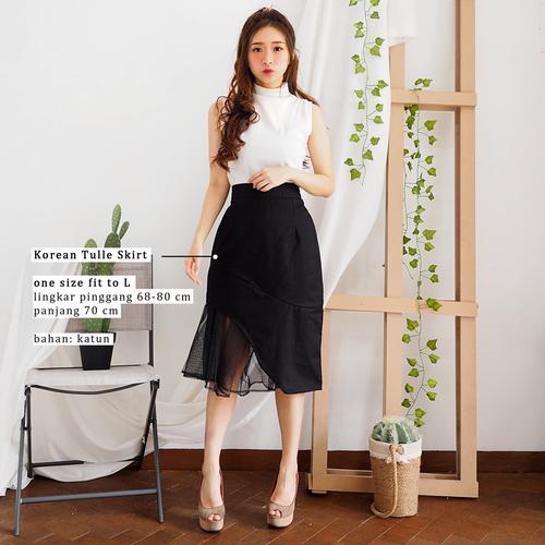 Jual ELLIPSES.INC Rok Tile Korea Wanita/Rok Tutu Wanita/Korean Tulle ...