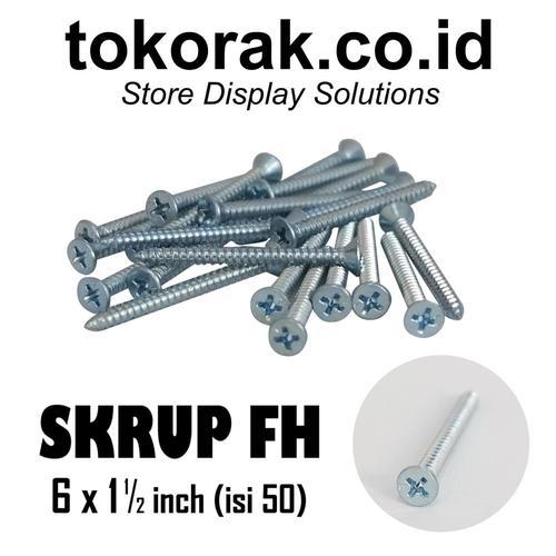 Jual SKRUP FH 6 X 1x1/2" ISI 50PCS - SKRUP LION BRAND -SEKRUP - Jakarta ...