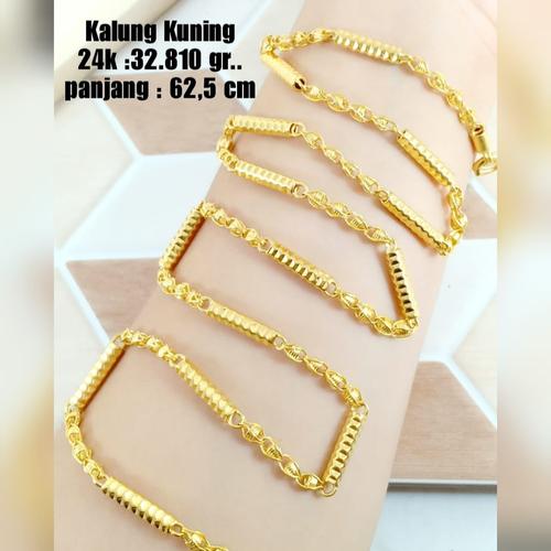 Jual Kalung Emas / Mas Kuning 24K Berat 32.810 Gram Panjang 62,5Cm ...