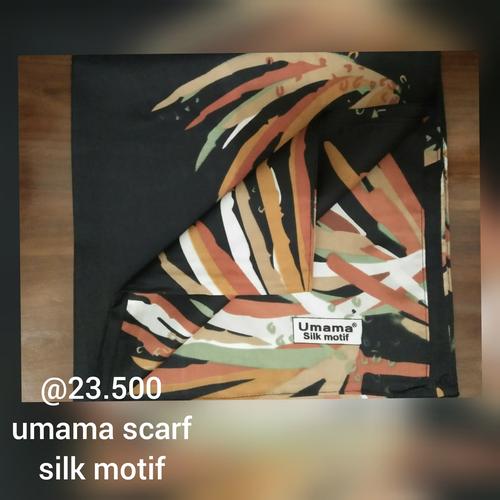 Jual umama scarf silk motif - Hitam - Kab. Sidoarjo - sidoarjo nur ...