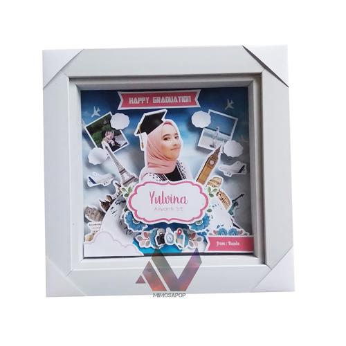 Jual POP UP Frame Uk 20x20 kado wisuda nikah ultah anniversary - Kab ...