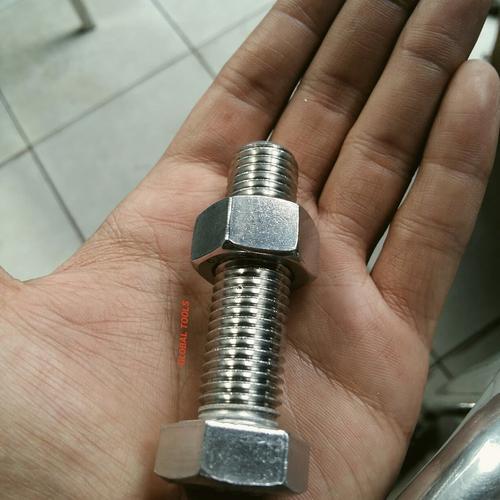 Jual Baut ss 304 m18 x 50 Hexagon bolt stainless steel 304 baut 18x50 ...
