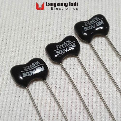 Jual 22pF 500V SM silver mica capacitor - silvered - Kab. Bogor ...