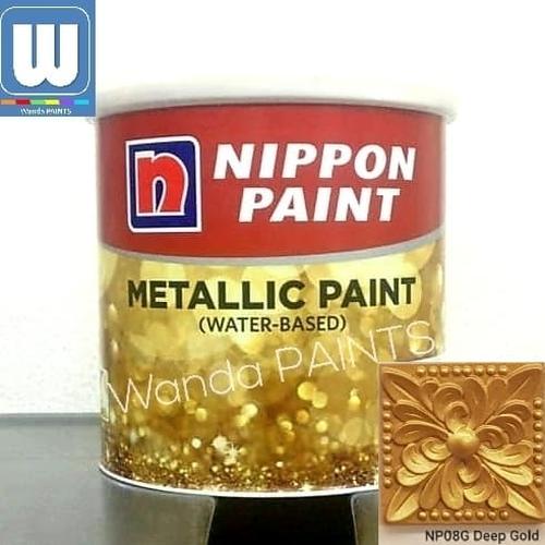 Jual NIPPON METALLIC PAINT WATERBASED Deep Gold NP 08 G (750 ml ...