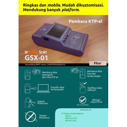 Jual EKTP Reader Pembaca data Elektronik KTP Dukcapil GSX01 - Kab ...
