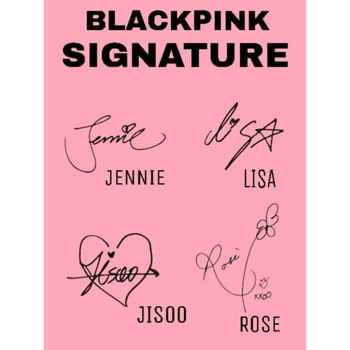 Jisoo Blackpinkjisoo Blackpink Blink Signature Signatur