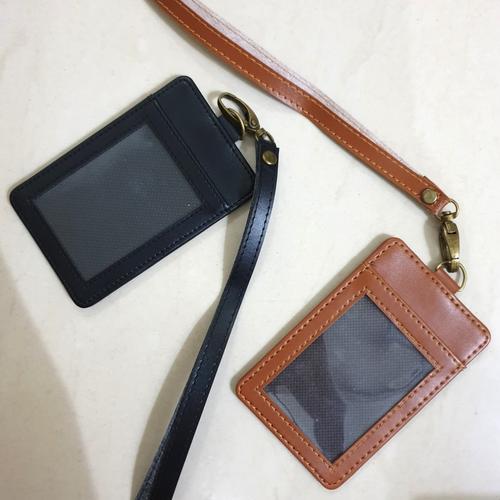 Jual Tempat ID Card Kulit - Leather ID Card Holder 1 set - Cokelat ...