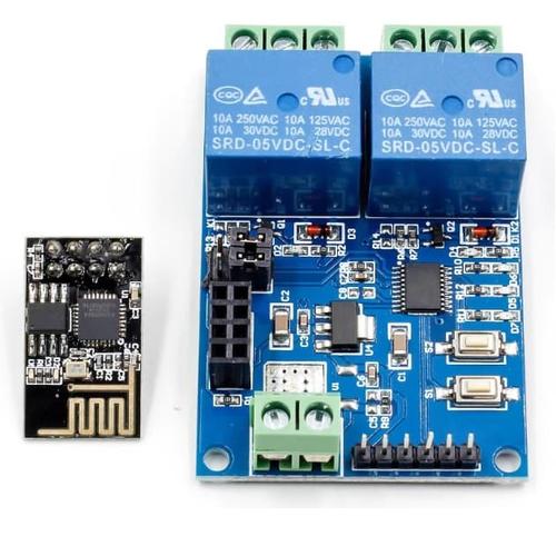 Jual ESP8266 2Ch ESP-01 5V WiFi Relay Module For IOT Smart Home Phone ...