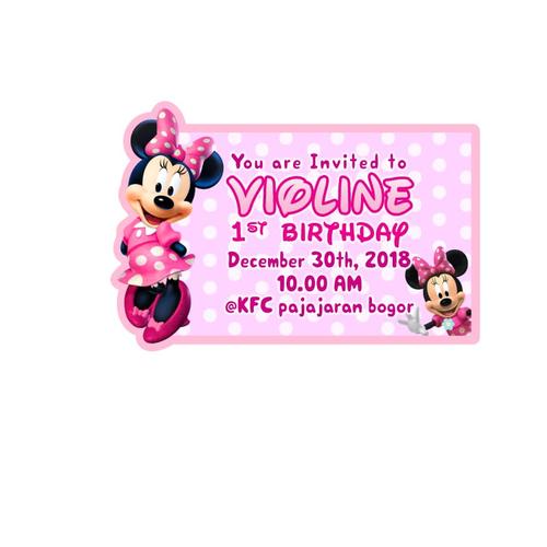Jual Kartu Undangan Ulang Tahun Minnie Mouse - Kota Bogor - Brandons ...