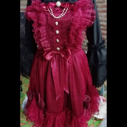 Jual baju gothic lolita dress merah marun - Kab. Tangerang - Season ...