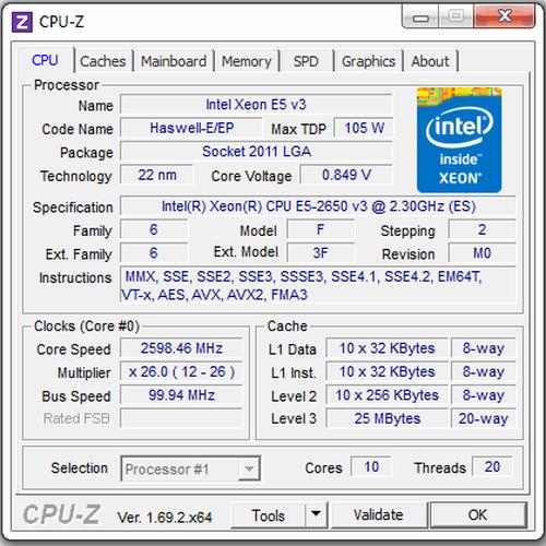 Jual INTEL XEON E-2650 v3 2.3 GHz 10/20 core cache 25 MB socket LGA ...